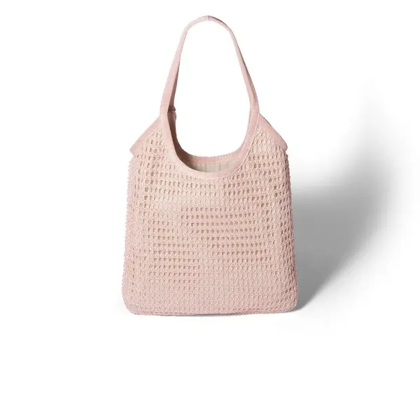 Miu Miu Raffia Crochet Bag - Orchid Pink | Editorialist